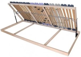 TEXPOL OPTIMAL PLUS 5V BOČNÍ VÝKLOP -  lamelový rošt 140 x 195 cm