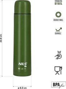 NILS Camp NC3804 Termoska zelená 1000 ml