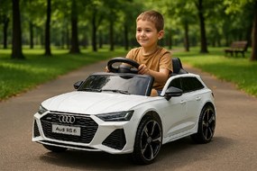 Elektrické autíčko Audi RS 6 bílé