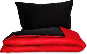 Saténové povlečení LUXURY COLLECTION červené/černé - 1x 140/220, 1x 70/90cm
