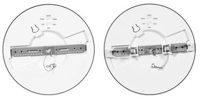 Ecolite WPCB2-24W/CR - LED Panel LEXA LED/12/18/24W/230V černá