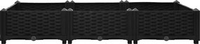 Vyvýšený záhon 120 x 40 x 23 cm polypropylen 316528