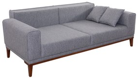 Hanah Home Dvoumístná pohovka LIONES šedá 223 cm