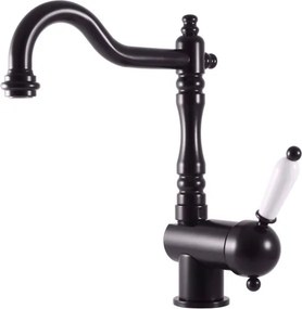 Vodovodní baterie dřezová Slezák RAV Labe L508.0/8CMAT - flexi 3/8, černá