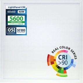 LightPanel CRI>90 40W 5600 lm 60x60 Led panel věrná reprodukce barev