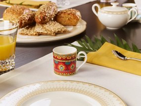 Villeroy&Boch Villeroy & Boch Samarkand Rubin šálek na moka / espresso, 7,6 × 5,3 × 5,5 cm, 50 ml