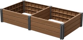 Vyvýšený záhon BASE PLANT, 61x61x46cm, přírodní hnědá Prosperplast