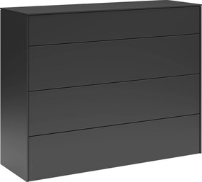 XXXLutz ŠIROKÁ KOMODA, černá, 121/97/42 cm SetOne by Musterring - Online Only komody - 002808016312