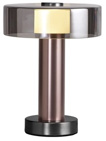 Mantra 8428 Gin, stolní lampa 1x GU10, černá/růžovozlatá, výška 28cm