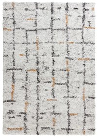 Krémový koberec Mint Rugs Grid, 120 x 170 cm