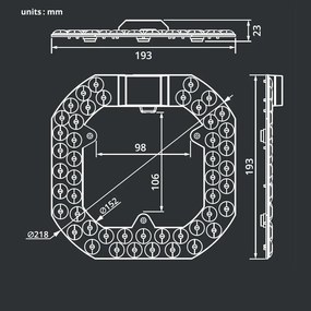 T-LED LED modul kit CCT 25W do svítidla 107330