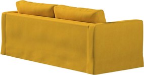 Potah na pohovku IKEA  Karlstad 3-místná, nerozkládací, dlouhý barva žlutá látka pletený vzor