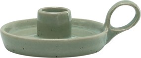 Zelený keramický svícen s očkem Massy - Ø 10*4 cm