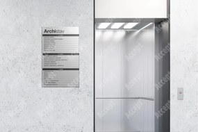 ACCEPT Hlavní orientační tabule ACS 001 (612 x 993 mm) - stříbrná tabule