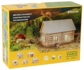 Walachia Dřevěná stavebnice Vario 72 dílů