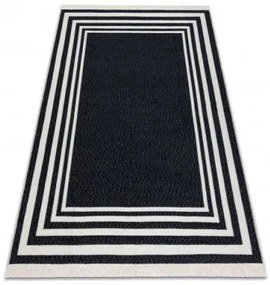 Koberec TWIN 22990 Ramka černý / krémový
