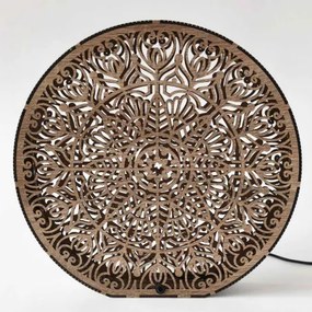 LED noční lampa Mandala – dřevěná dekorace domova| SENTOP LED0604