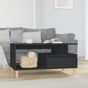vidaXL Konferenční stolek 90x49x45 cm kompozitní dřevo [819616] Barva: Černá