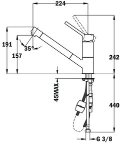 Kuchyňská baterie Teka AUK 978 CR