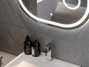 Mexen Umba, LED koupelnové zrcadlo s podsvícením a kosmetickým zrcadlem 80 x 60 cm, 6000K, ochrana proti zamlžování, 9822-080-060-611-00