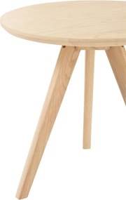 Přírodní dřevěný odkládací stolek Scandinavian - Ø 50*49cm