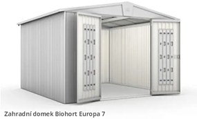 Biohort Zahradní domek EUROPA 7 Barva: stříbrná metalíza