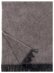 Vlněná deka Maria 130x180, hnědo-černá