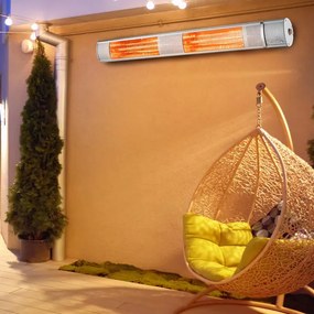 Deuba Sálavý ohřívač 3000 W - stříbrný