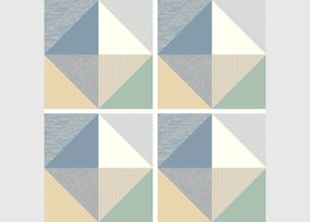 Samolepka na zeď Geometrické Dlaždice | 30 x 30 cm | DSS3865