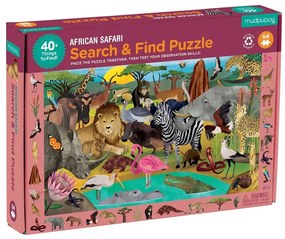 Mudpuppy Puzzle skládej a hledej Safari 64 dílů