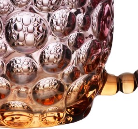 Skleněný hrnek VINI PEARL 350 ml fialový/hnědý