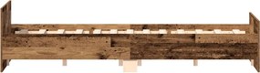 Rám postele bez matrace Staré dřevo 150x200cm Technické dřevo 3328745