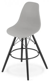 Set tří jídelních židlí LAMAL - šedé (černé nohy) 3ks