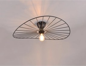 Matně černé stropní svítidlo ø 60 cm Chapeau – Reality