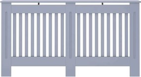 Kryt radiátoru 2 ks Šedá 152 x 19 x 81,5 cm Kompozitní dřevo 3403231