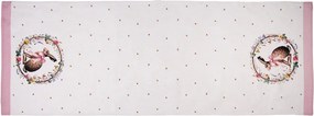 Běhoun na stůl zajíc s květy Easter Whispers Collection - 50*140 cm