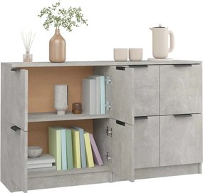 Příborníky 2 ks betonově šedé 60 x 30 x 70 cm kompozitní dřevo 3115807