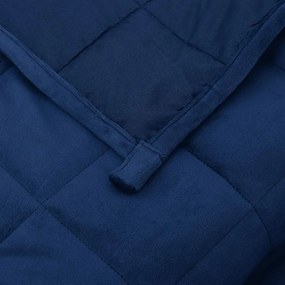 Zátěžová deka modrá 220 x 240 cm 11 kg textil 3154862