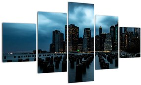 Obraz - Pohled na mrakodrapy New Yorku (125x70 cm)