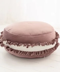 Macaron Pouf polštářek - velký - tmavě růžový