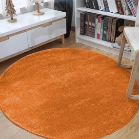 DY Kulatý oranžový koberec Portofino Rozměr: 60 cm
