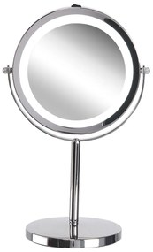 Kosmetické stolní zrcadlo s LED osvětlením ø 20 cm VERDUN Beliani