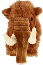 TEDDIES Plyšový mamut hnědý 10x17 cm / od 0 měsíců