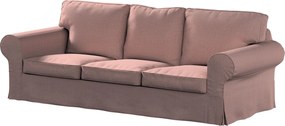 Potah na pohovku IKEA Ektorp 3-místná rozkládací, NOVÝ MODEL 2013 barva růžová látka pletený vzor