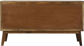 Dřevěná komoda Espita se šuplíky a dvířky - 152*40*80cm