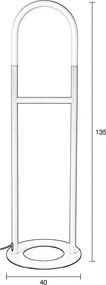 Béžová LED stmívatelná stojací lampa (výška 135 cm) Arch – Zuiver