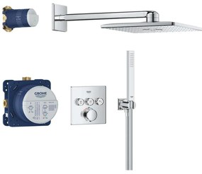 Grohe Vitalio SmartActive - Sprchový set s termostatem pod omítku, 31x31 cm, 2 proudy, chrom 34875000