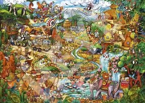 HEYE Puzzle Exotické safari / 2000 dílků / 97 × 69 cm