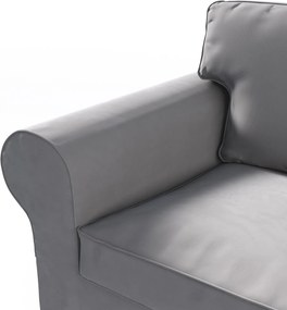 Potah na pohovku IKEA  Ektorp 3-místná, nerozkládací barva šedá látka lesklé, sametová