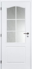 Doornite Socrates Interiérové dveře 80 L, 846 × 1983 mm, lakované, levé, bílé, prosklené